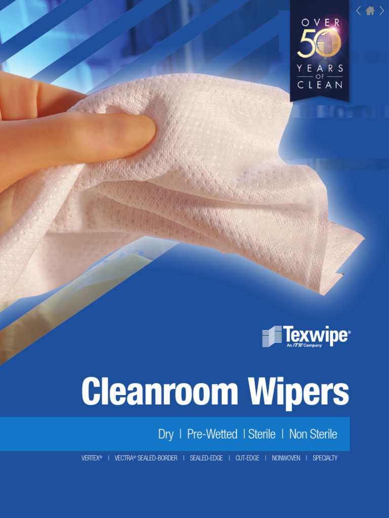 Texwipe Wipers Brochure | PDF | Sterilization (Microbiology) | Titanium ...