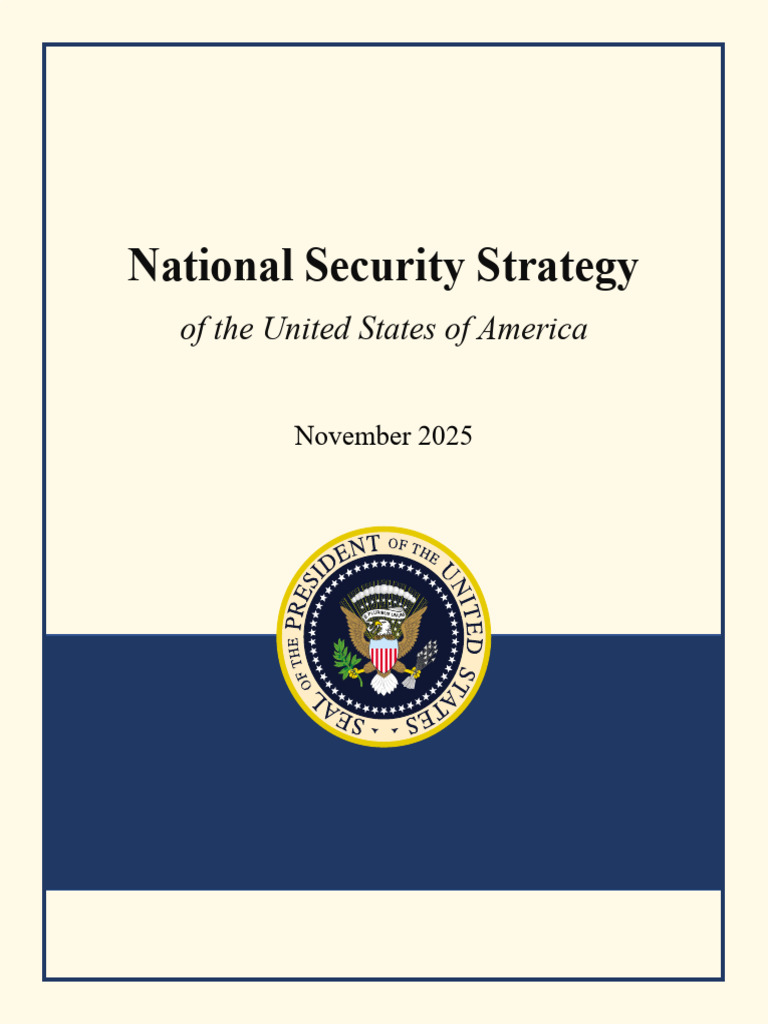 2025 National Security Strategy | PDF | China | World Politics