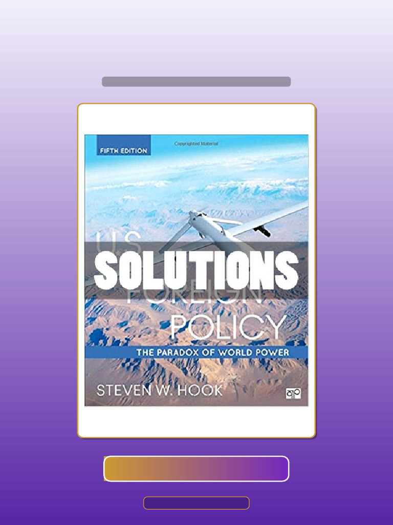 U S Foreign Policy the Paradox of World Power 5 Ed Hook eBook and ...
