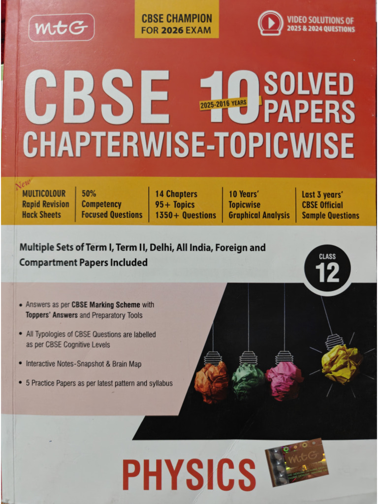 MTG CBSE Champion Physics | PDF