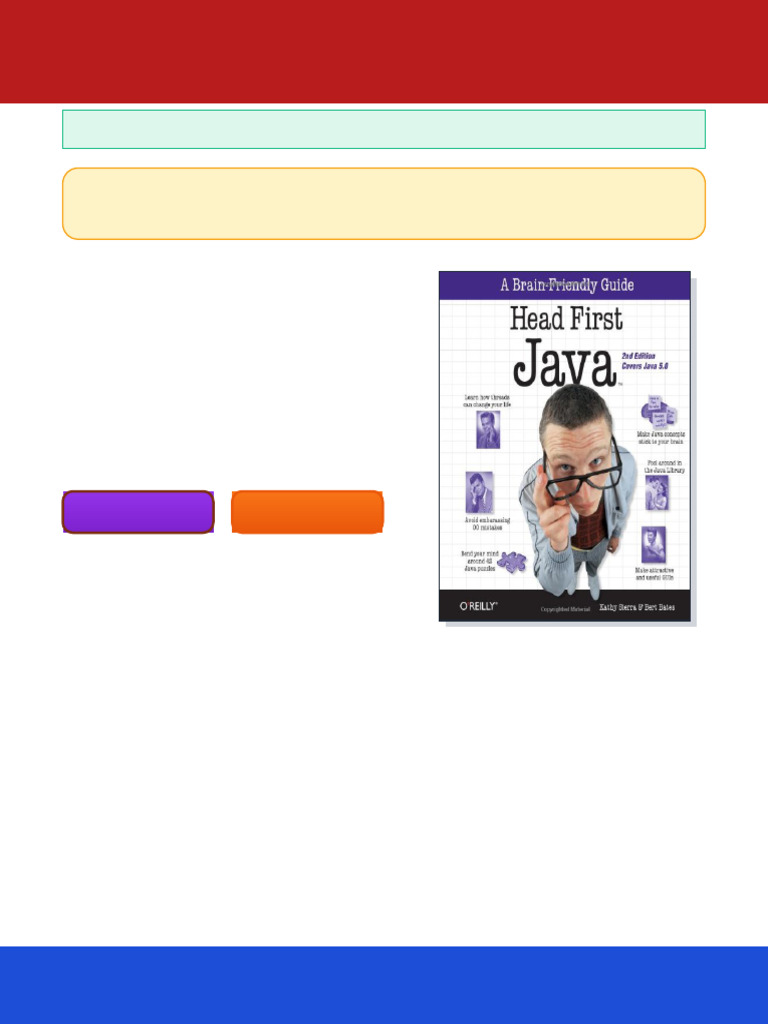 Head First Java 2nd Edition Kathy Sierra Ebook Universal Reader Version | PDF | Inheritance ...