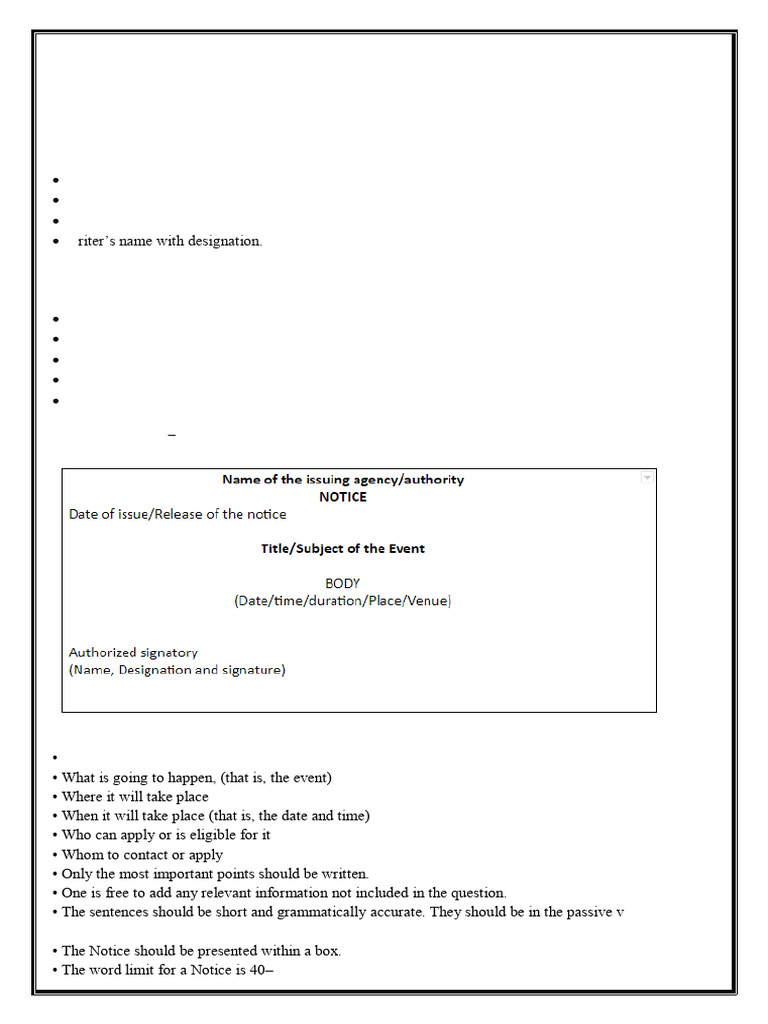 Notice Writing Guide and Examples | PDF | Trees | Soil