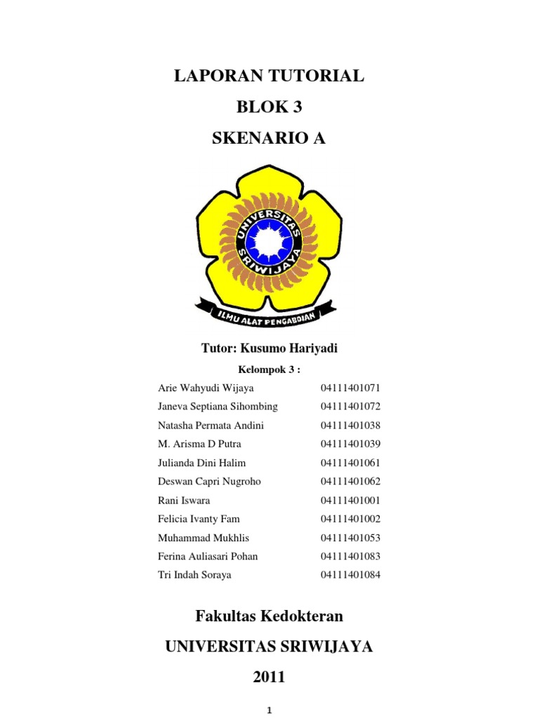Laporan Tutorial Skenario A Blok 3 | PDF