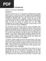 CLA1503 Exam Papers and Solutions | PDF | Contractual Term | Natural ...