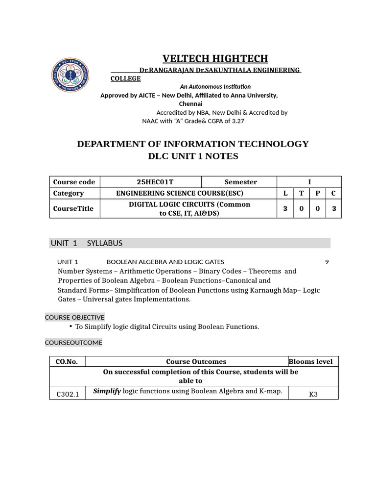 25hec01t DLC Unit1 Notes | PDF