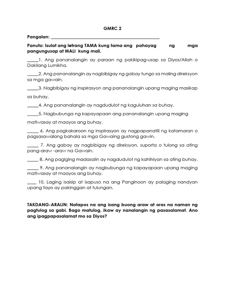 Activities Grade 2 | PDF