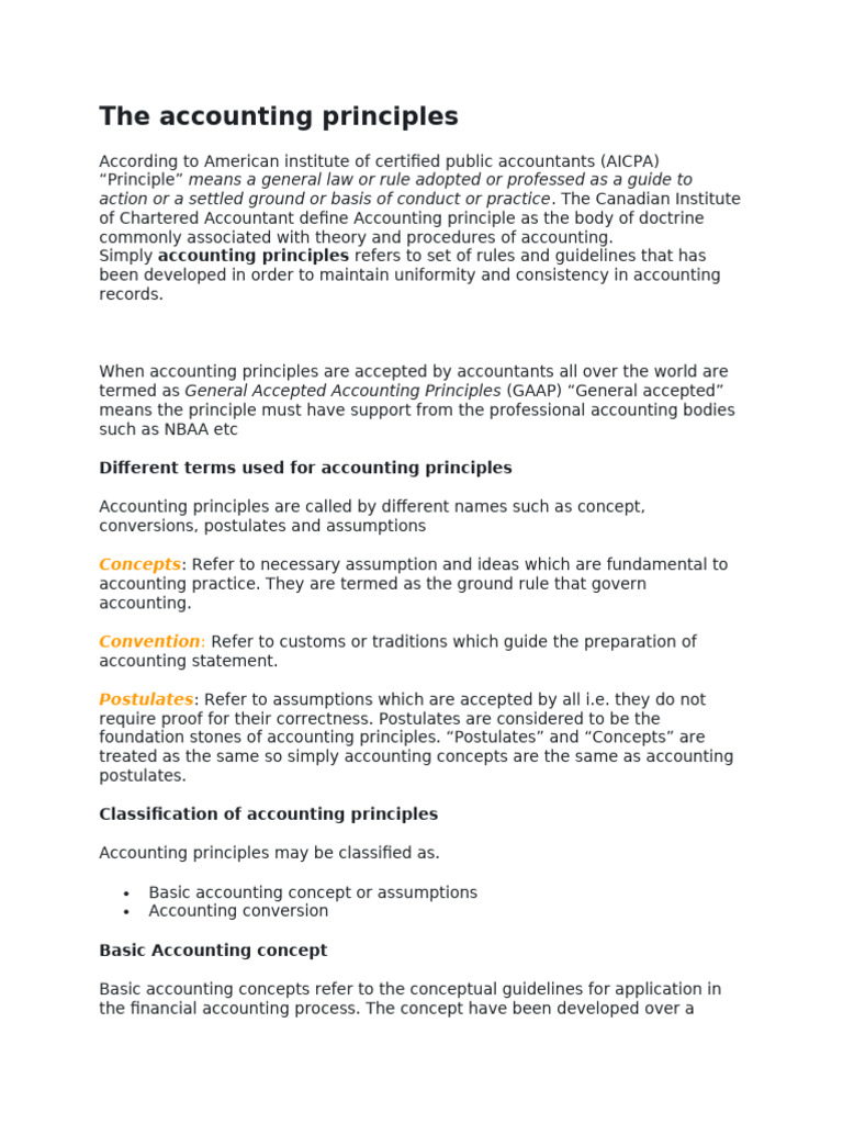 The Accounting Principles | PDF | Accounting | Expense