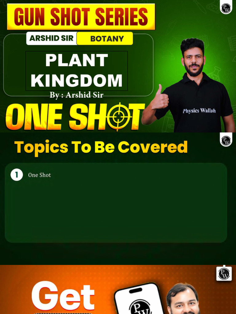 Plant Kingdom Class Notes (1) | PDF