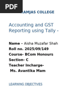 Tally Prime Full Course Syllabus | PDF | Debits And Credits | Payments
