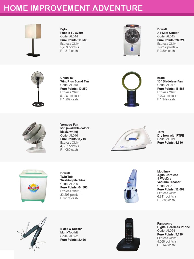 Home Appliance Rewards Guide | PDF