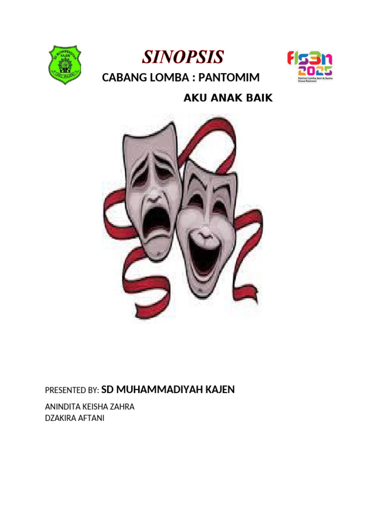 Pantomim "Aku Anak Baik" SD Muhammadiyah | PDF