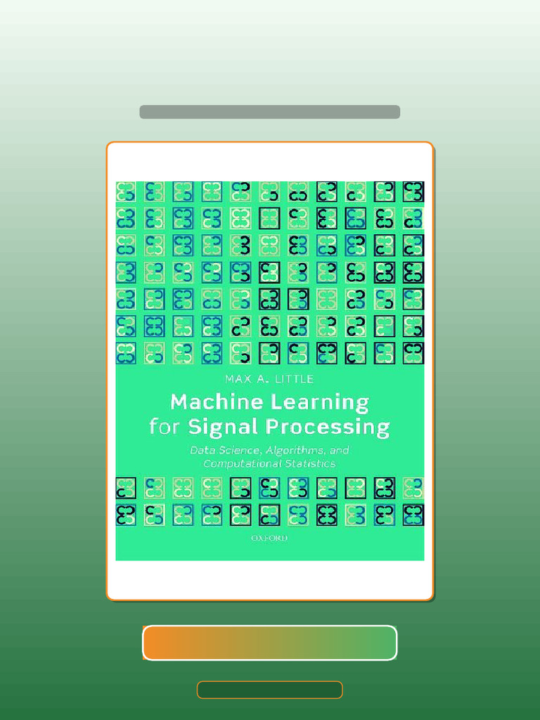 Test Bank of Machine Learning For Signal Processing Data Science ...