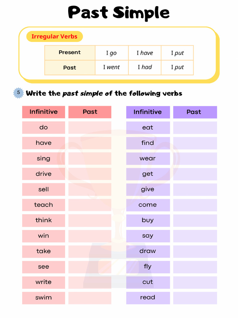 3 Past Simple Irregular Verbs Book 3 | PDF
