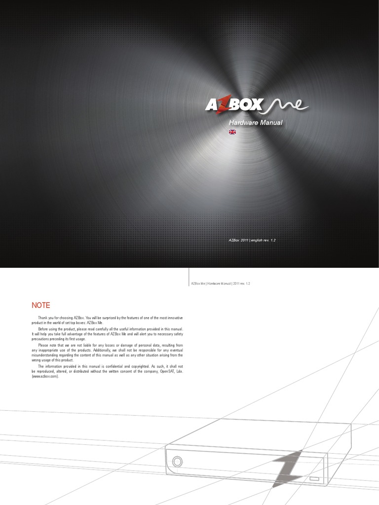 Manual Azbox Me | PDF | Booting | Hdmi