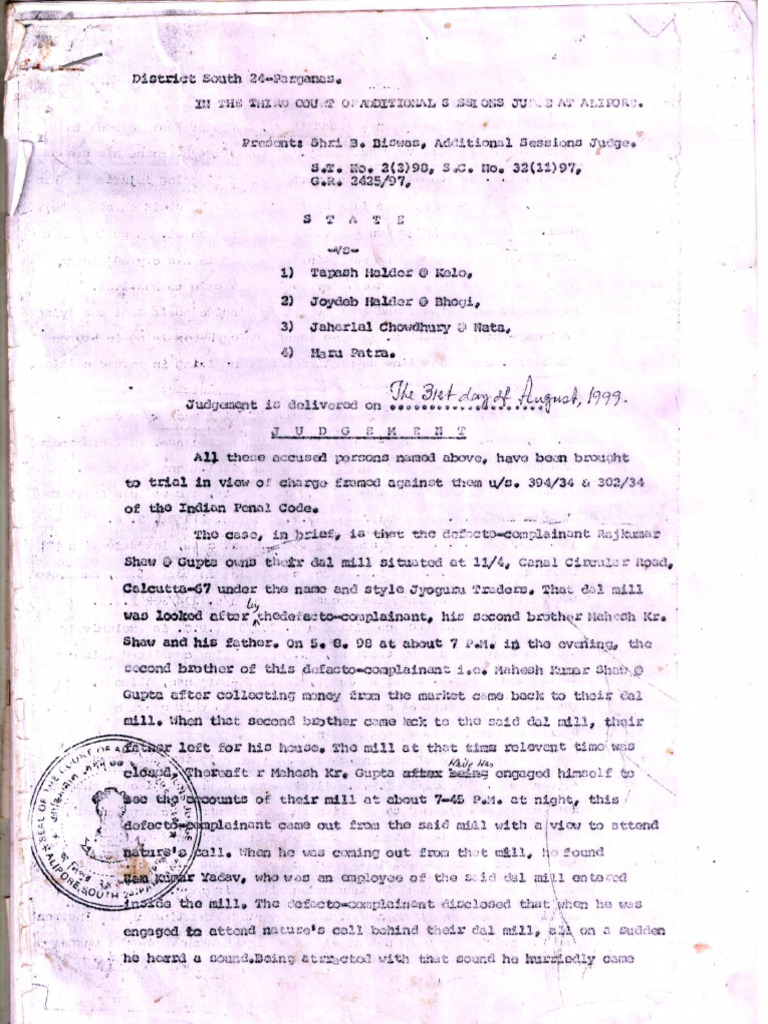 1,2. Tapas Haldar, Joydeb Haldar - Judgement | PDF