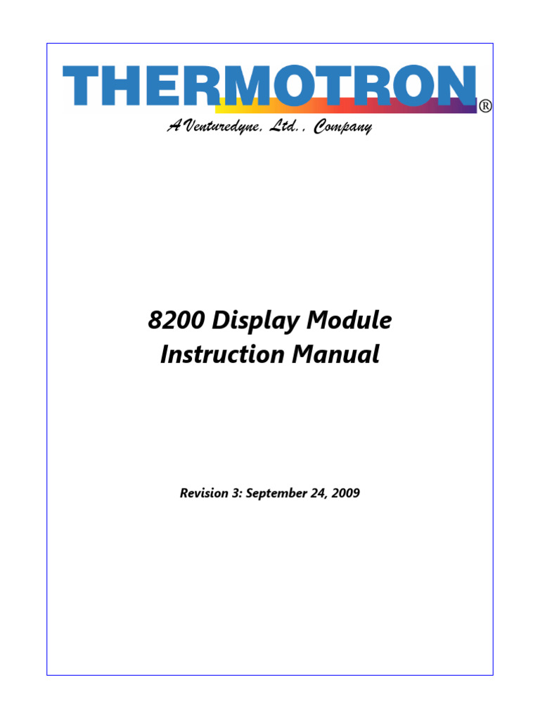 8200 Display Module Manual | PDF | Computer File | Backup