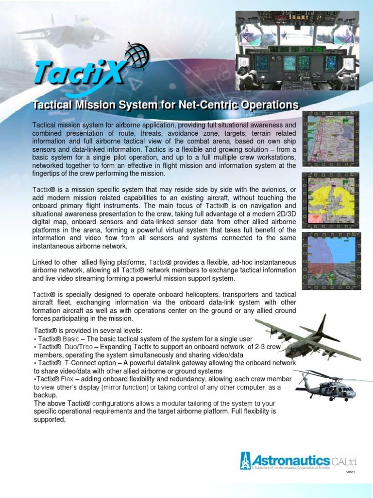 Tactix Brochure 0501 | PDF | Avionics | Aviation