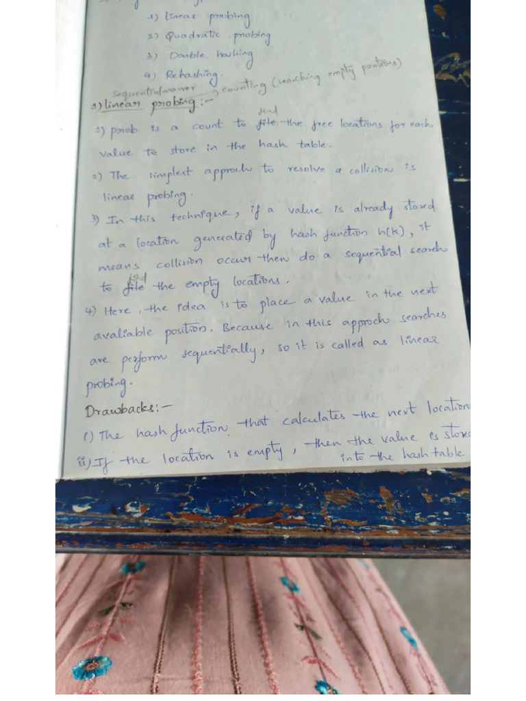 DS Notes 4 Linear Probing From Closed Hasing | PDF