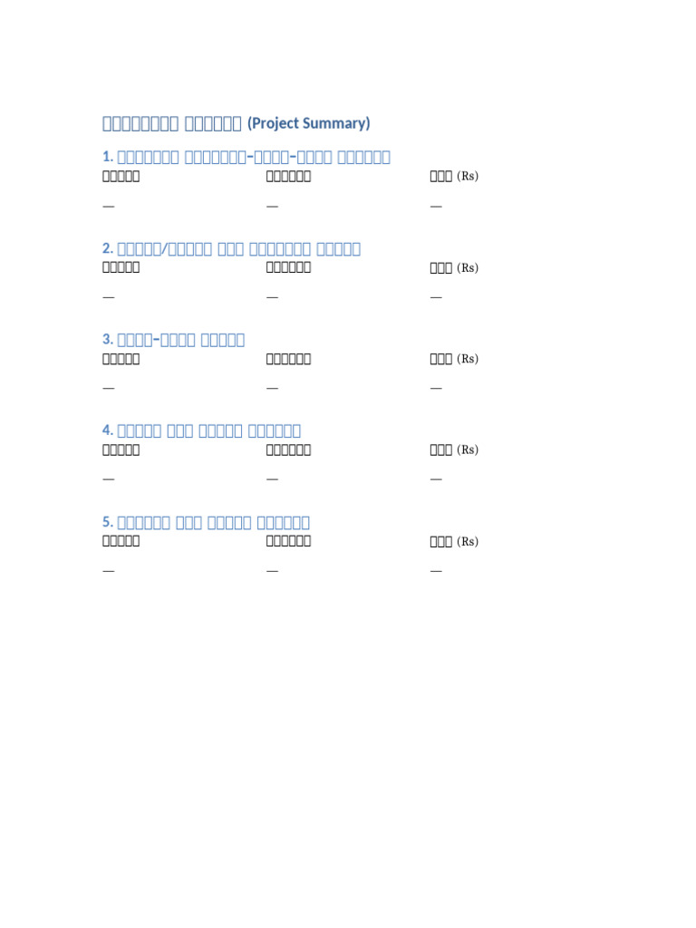 Complete Project Tables | PDF