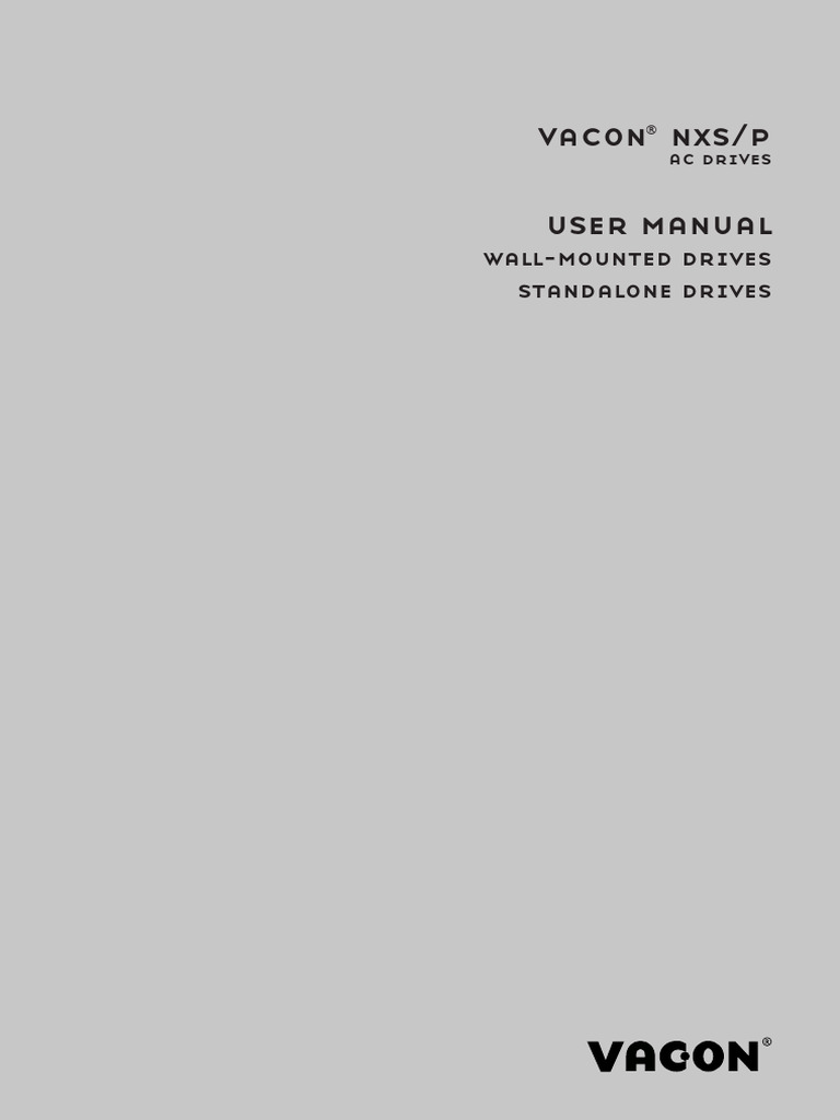 Vacon NXS NXP User Manual DPD00910E UK | PDF | Alternating Current ...