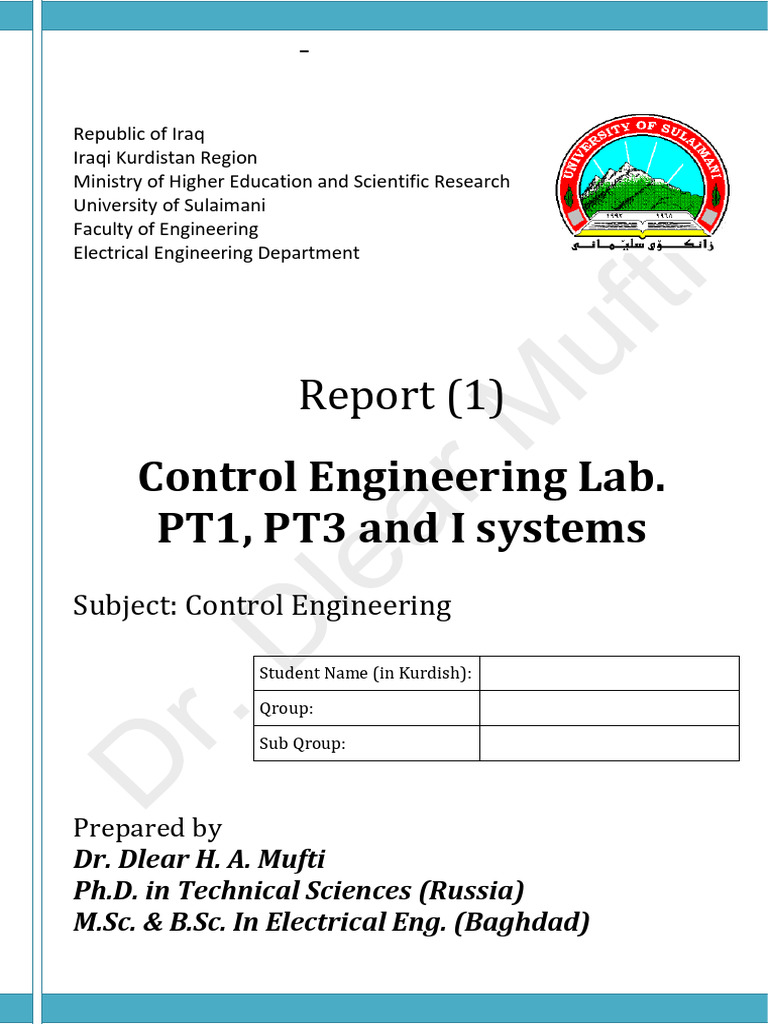 1 Report - PT1 PT3 I Systems | PDF | Electronics | Electrical Engineering