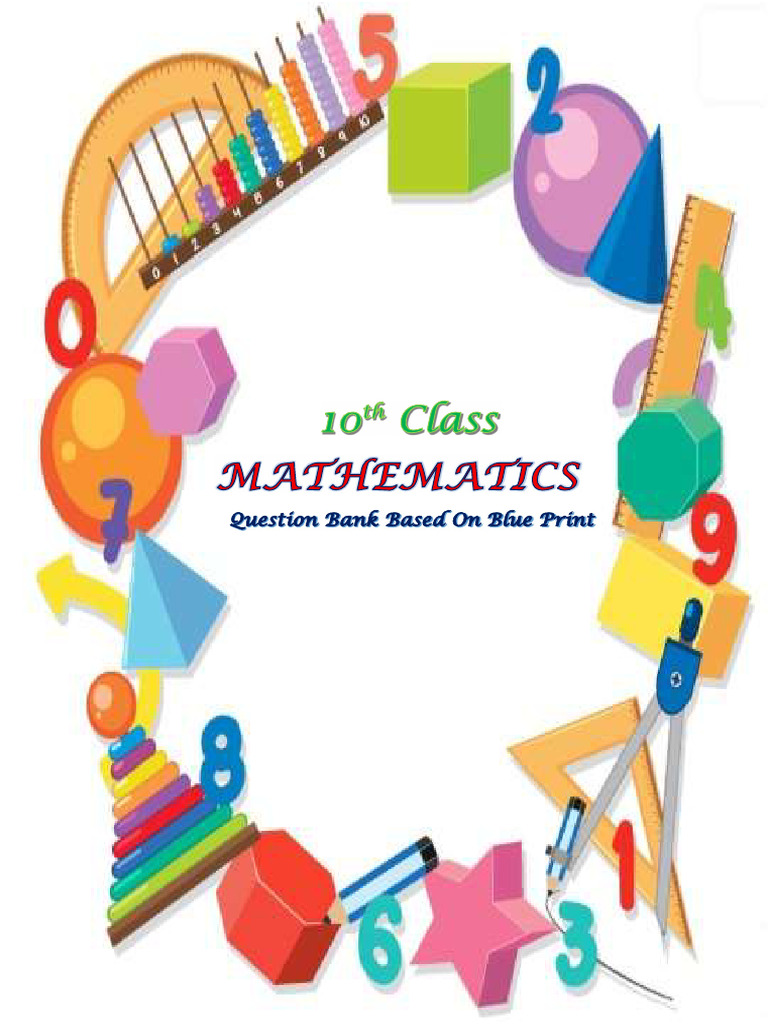 10th Maths Question Bank Based On Blueprint (2025-26) | PDF | Sphere | Circle