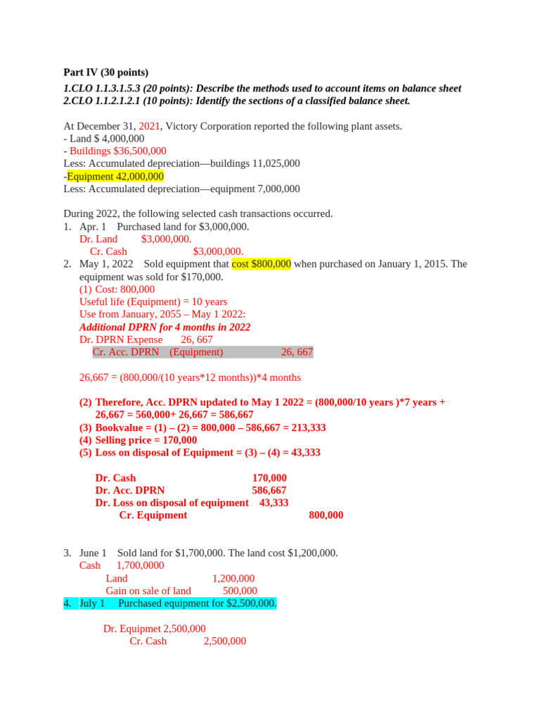 Chapter 9 - Illustration (4) | PDF | Depreciation | Financial Accounting