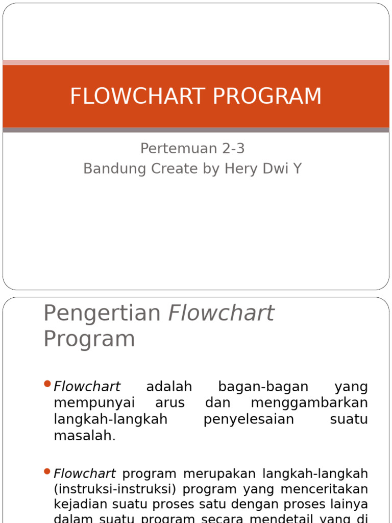 FLOWCHART PROGRAM | PDF