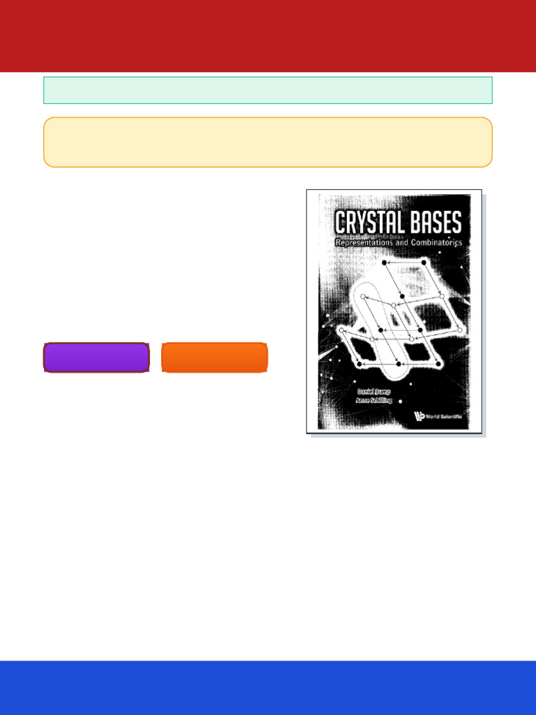Crystal Bases 1st Edition Daniel Bump Ebook Advanced Reader Ebook | PDF ...