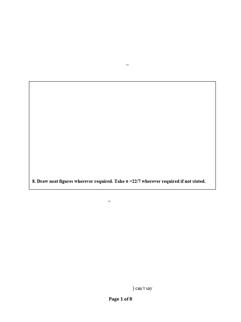 Class X Mathematics Mid Term Exam 2024-25 | PDF | Mathematics | Algebra
