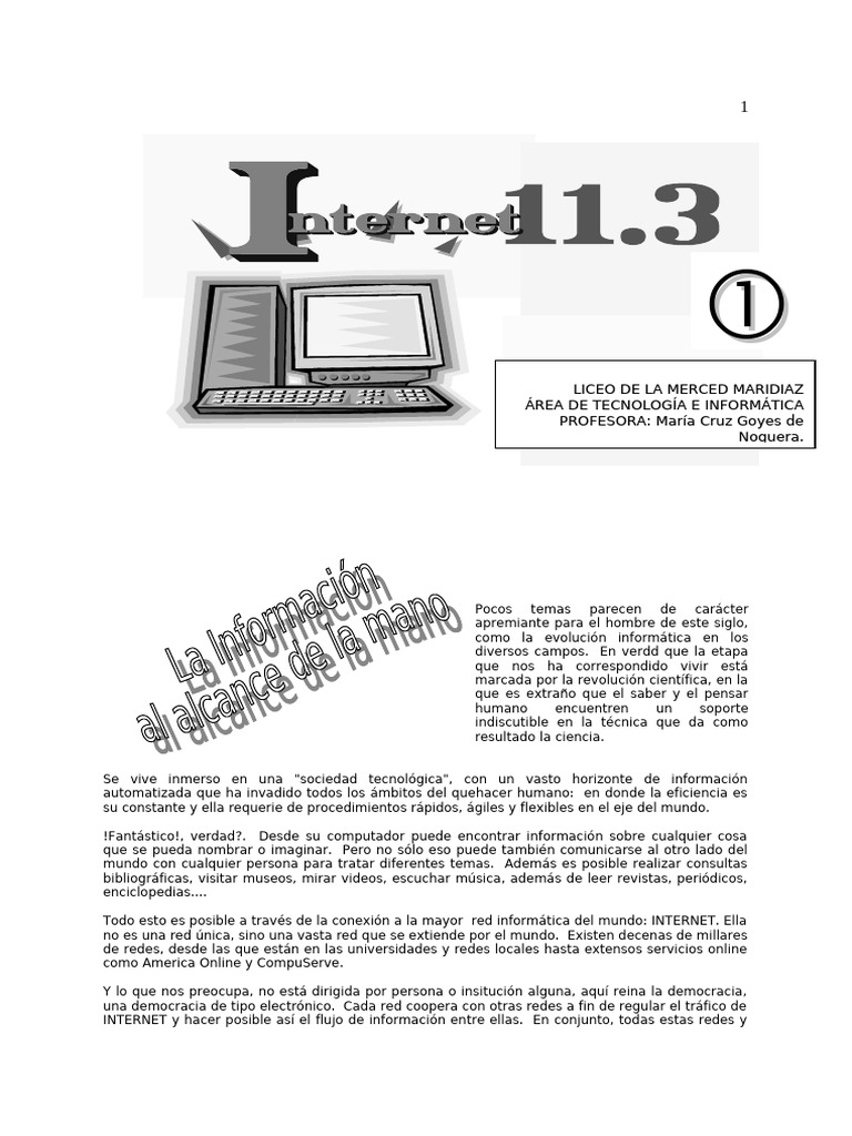 MÓDULO DE INTERNET | PDF | Internet | Red mundial