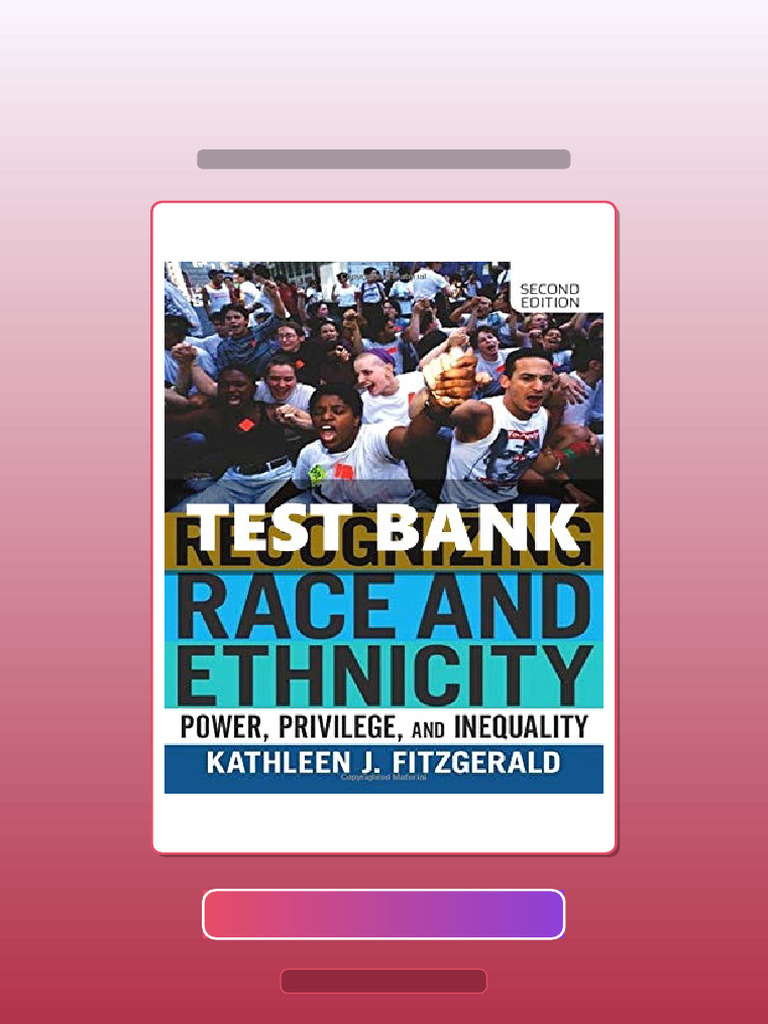 Recognizing Race and Ethnicity 2 Ed Fitzgerald Ebook and TestBank ...
