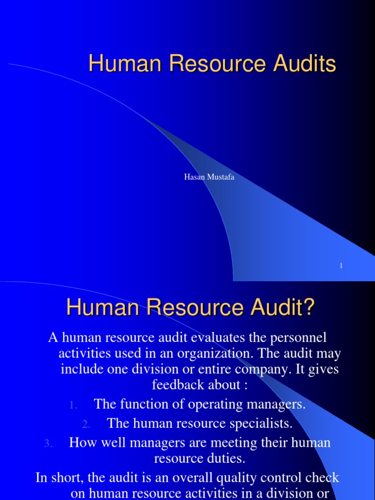 Human Resource Audits | PDF | Human Resource Management | Employment