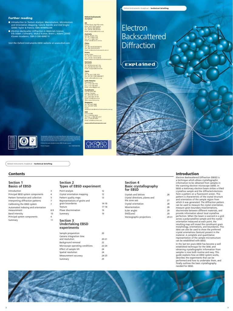 EBSD Explained | PDF | Crystal Structure | Scanning Electron Microscope