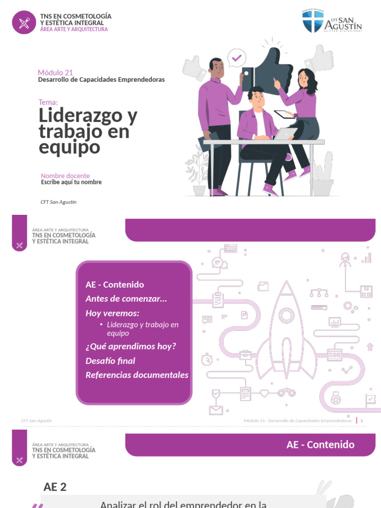 COS-M21-AE2-P02 Liderazgo y Trabajo en Equipo | PDF | Liderazgo | Estética