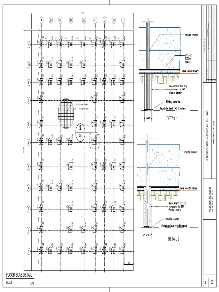 Proposed Medical Clinic Floor Slab Detail | PDF
