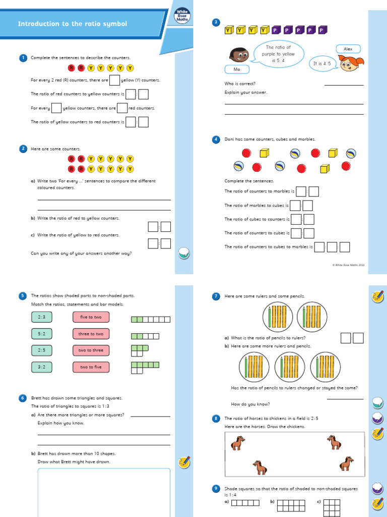 Introduction To The Ratio Symbol | PDF | Mathematics