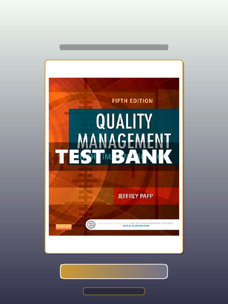 Quality Management in The Imaging Sciences 5 Ed Papp Ebook and TestBank ...