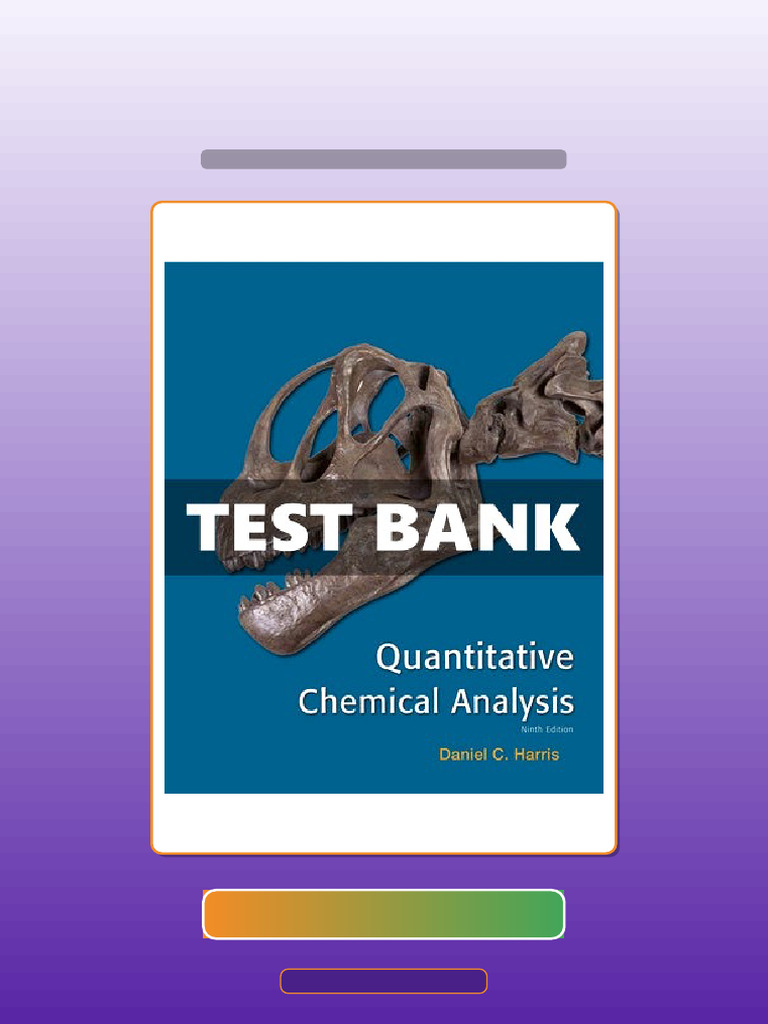 Quantitative Chemical Analysis 9 Ed Harris Ebook and TestBank Bundle ...