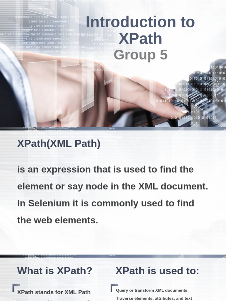 Group 5 XPath Querying XML Data | PDF | X Path | Xslt