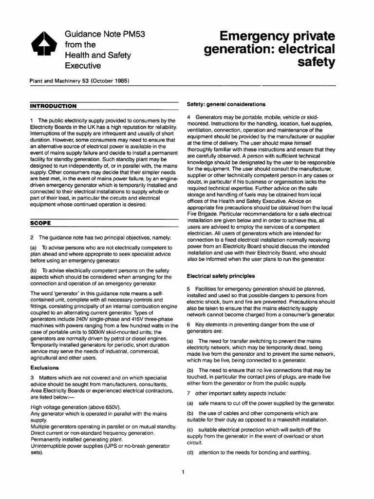 Em. Generator PM53 | PDF