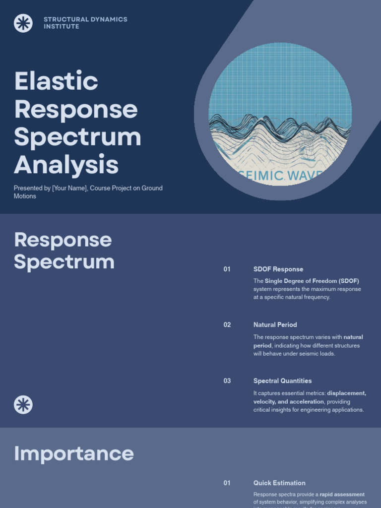 Elastic Response Spectrum Analysis Overview | PDF | Spectral Density ...