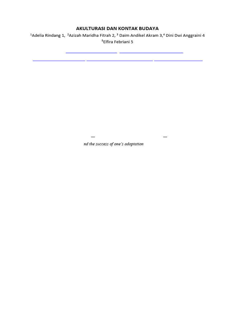 Makalah Kelompok 5 Lintas Budaya | PDF