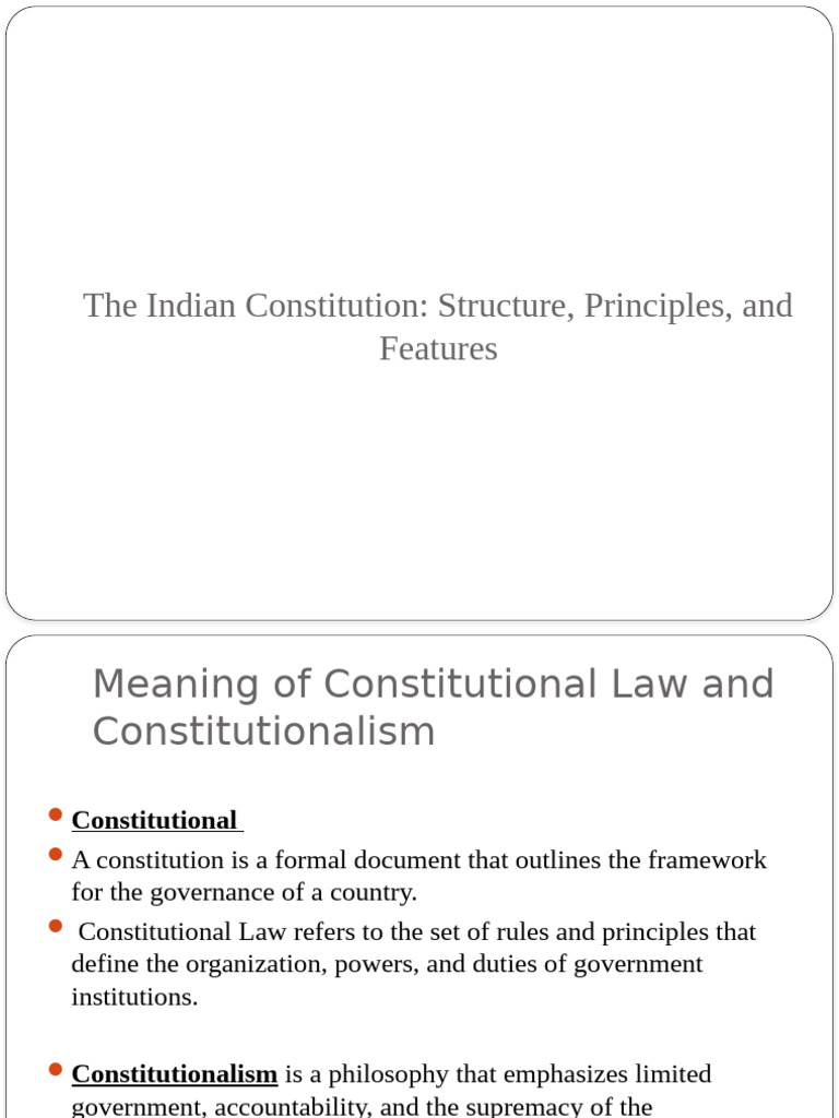 Overview of the Indian Constitution | PDF | Government | Political Science