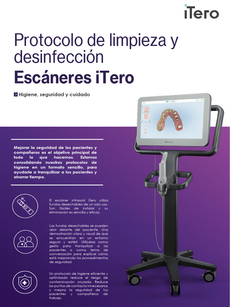 Protocolo de Limpieza y Desinfeccion ITero | PDF