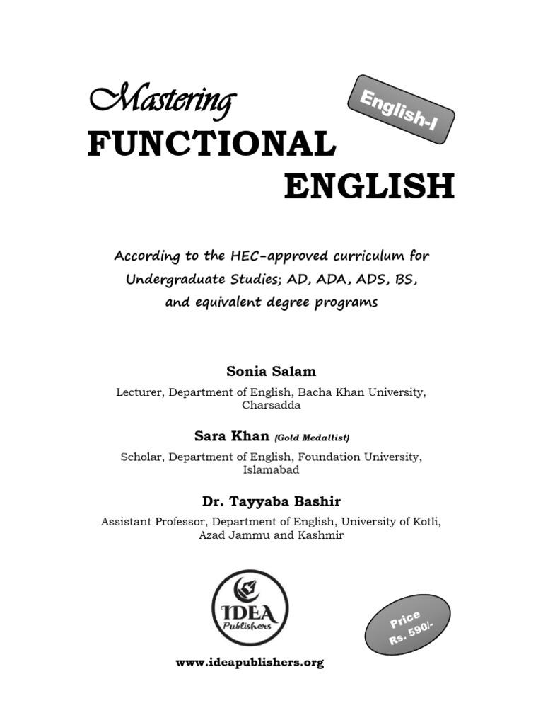 Foundations of Functional English Guide | PDF | Linguistics | Semantic ...