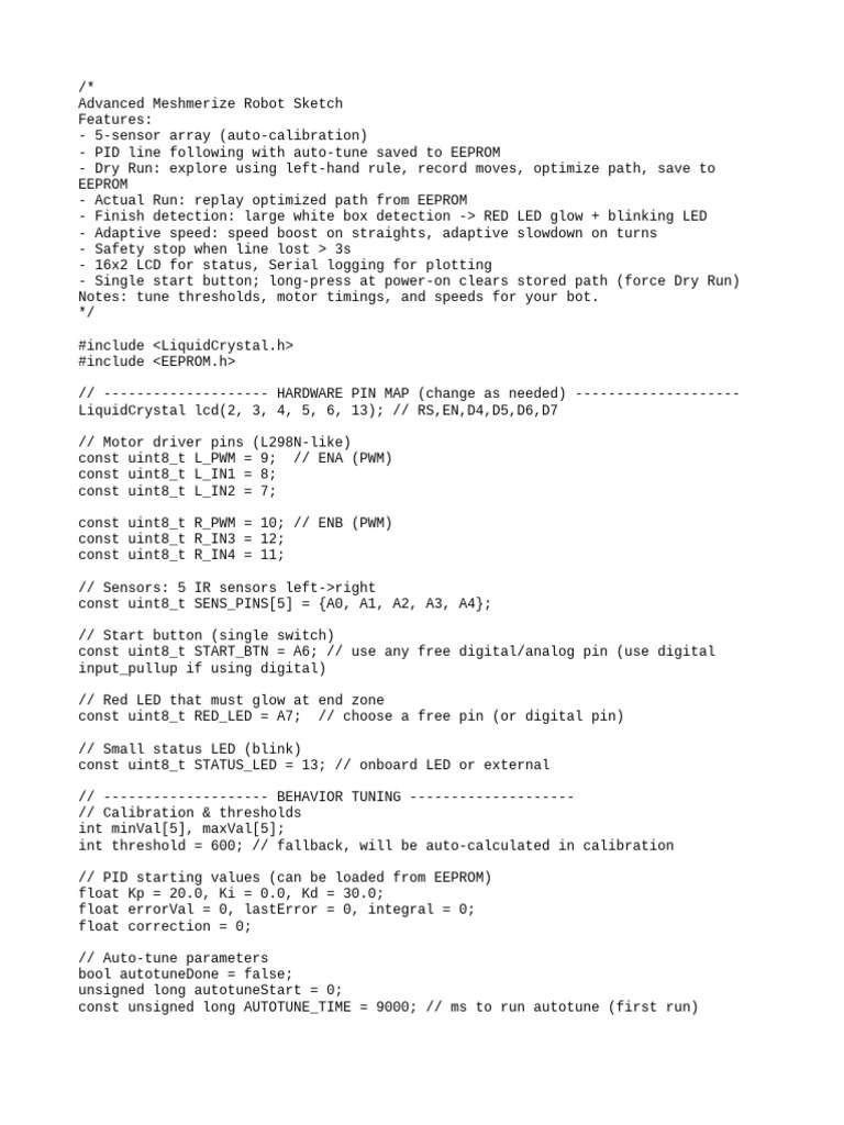 Arduino Code | PDF | Computer Programming | Computer Engineering