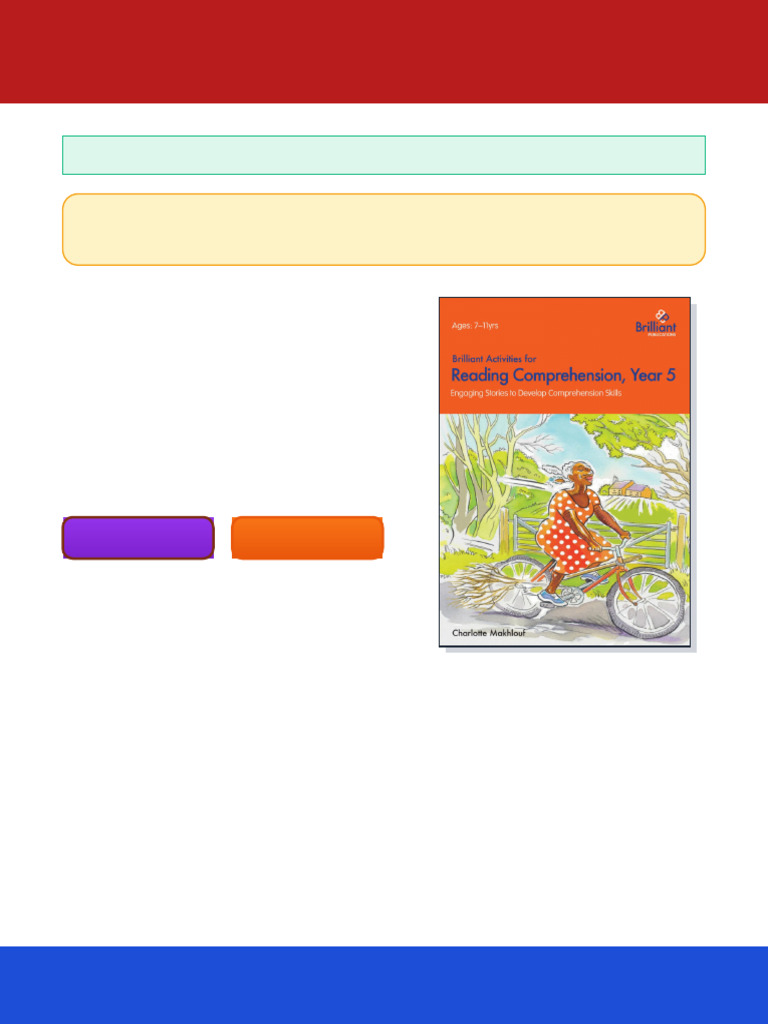 Brilliant Activities for Reading Comprehension Year 5 Engaging Stories ...