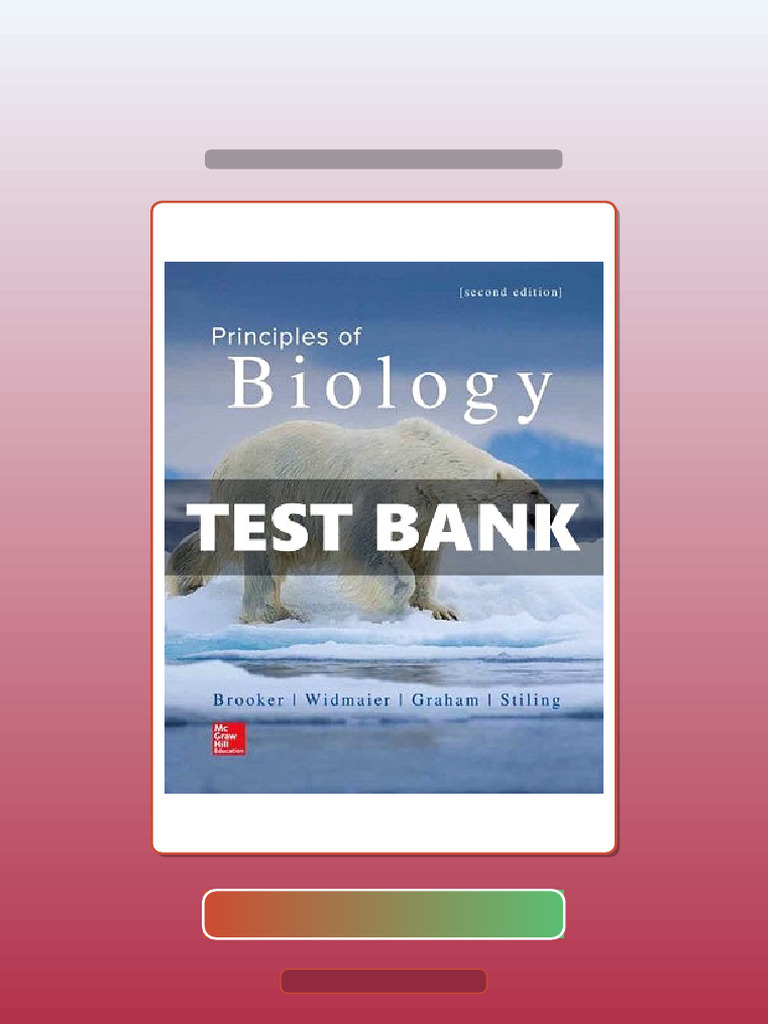 Principles of Biology 2 Ed Brooker eBook and TestBank Bundle Exam Prep ...