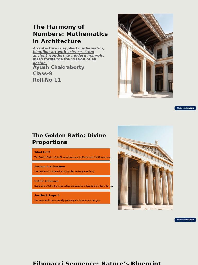 Mathematics in Architecture Explained | PDF | Mathematics | Geometry